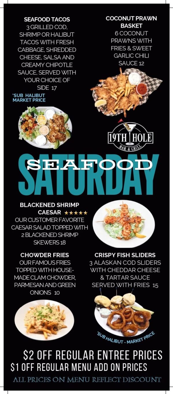 Menu – 19th Hole Bar & Grill